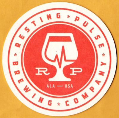 Resting Pulse Brewing Co Beer Coaster Opelika AL | eBay
