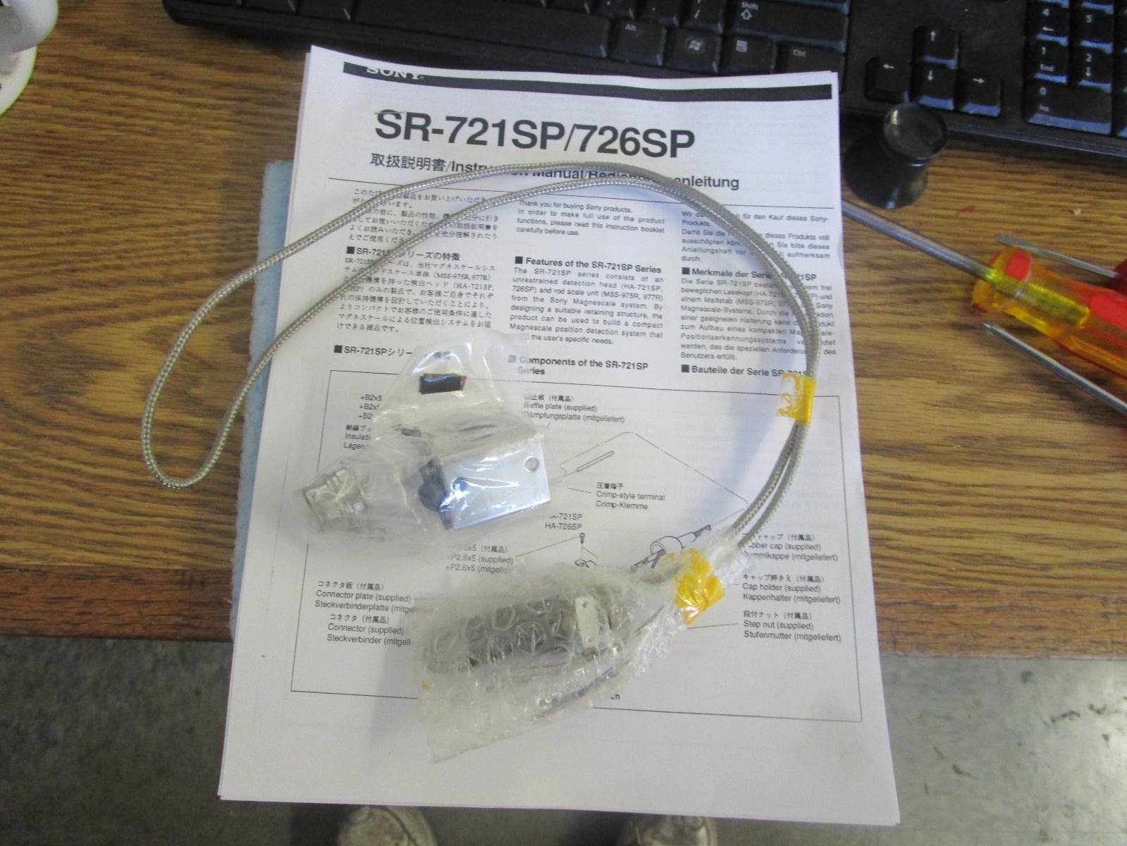 Sony Magnescale Sr-721sp Dummy Scale Rod 2mm Dia SR721SP for sale ...