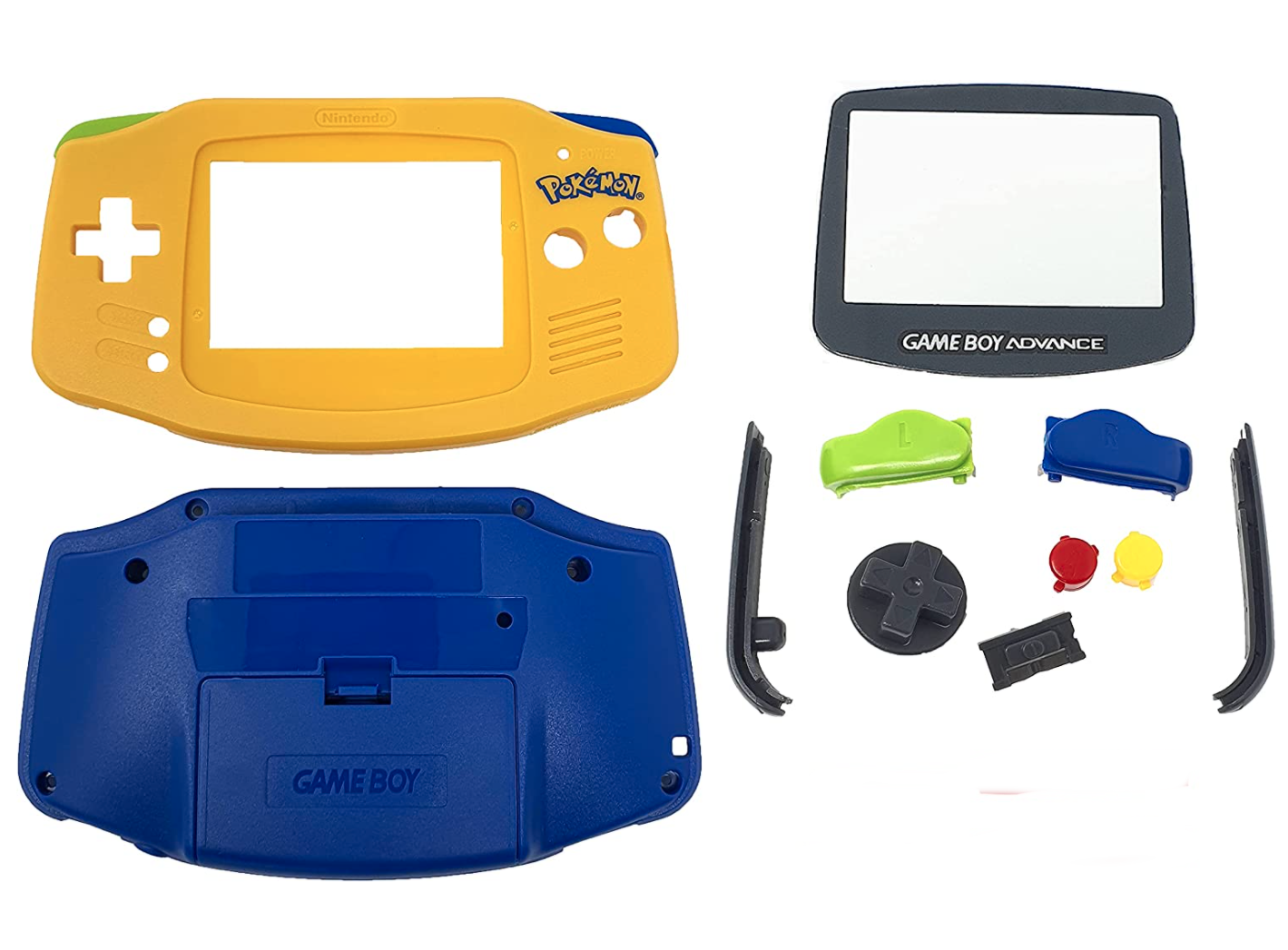 GBA Shell - Fits Nintendo Gameboy Advance Console - Complete Housing ...