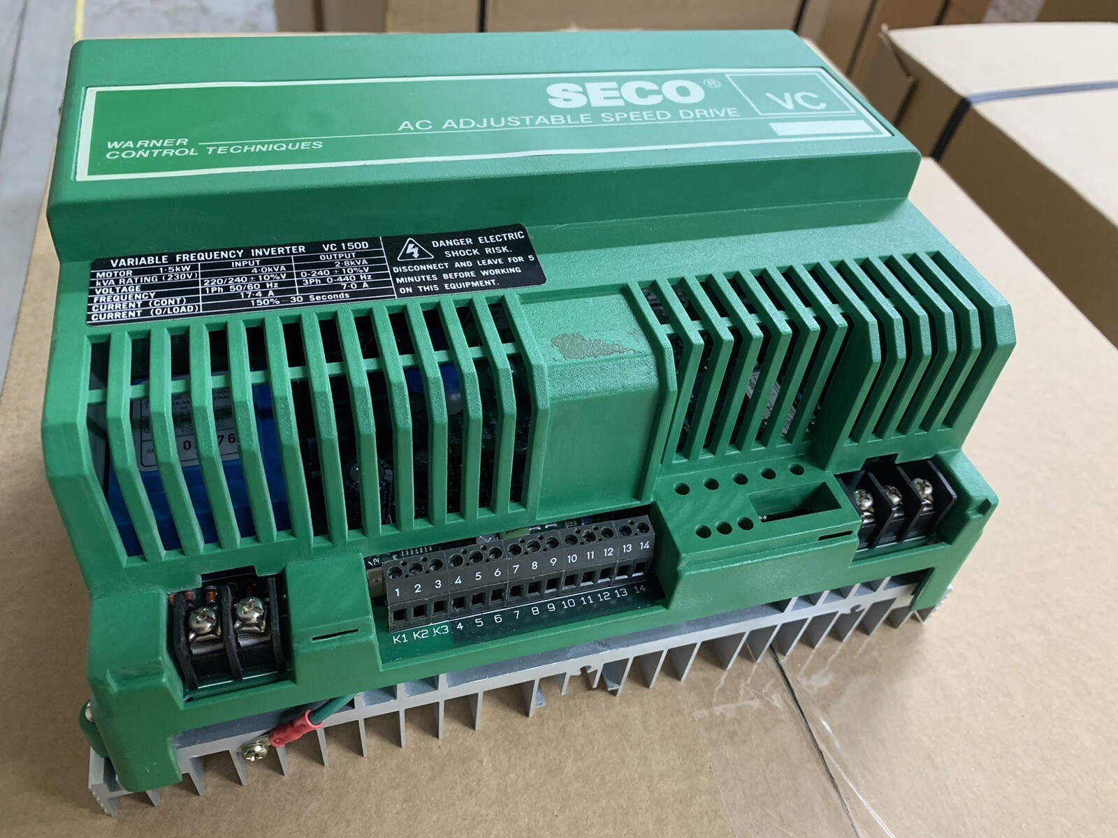 WARNER CONTROL TECHNIQUES SECO VC150D AC ADJUSTABLE SPEED DRIVE | eBay