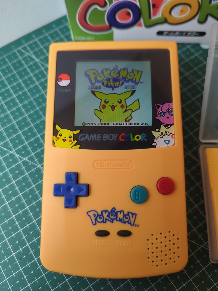 Nintendo Game boy color édition pokemon Pikachu gameboy GBC IPS Rétro ...
