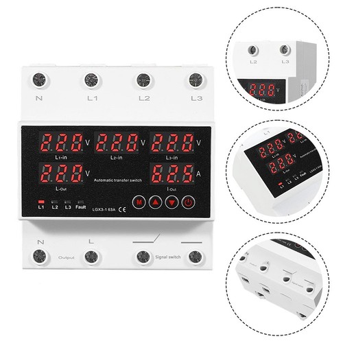 Interrupteur de transfert automatique pour g??n??rateurs 4P 63A avec design conv | eBay