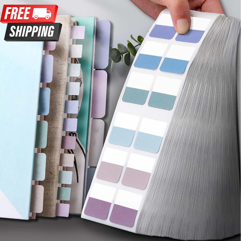 120pcs Sticky Index Tabs Colored Book Sticky Tabs for Notebooks File ...