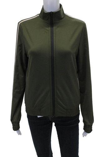 Splits 59 Womens Zipped High Neck Long Sleeve Jacket Green Size S | eBay