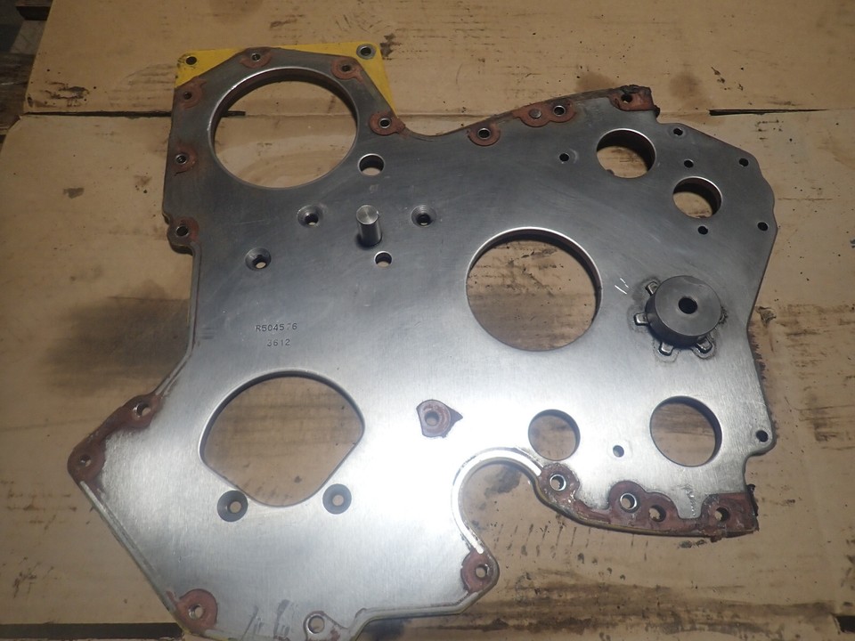 John Deere 4045 HT073 Diesel Engine Front Plate R504576 Dozer 550K 450J ...
