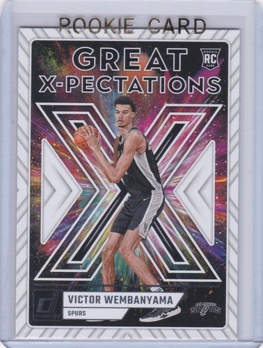 VICTOR WEMBANYAMA ROOKIE CARD 2023 Donruss GREAT X-PECTATIONS $$ RC ...