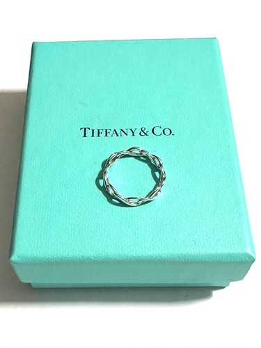 TIFFANY & CO 925 STERLING SILVER INFINITY RING N HALLMARK T&CO AG925 | eBay