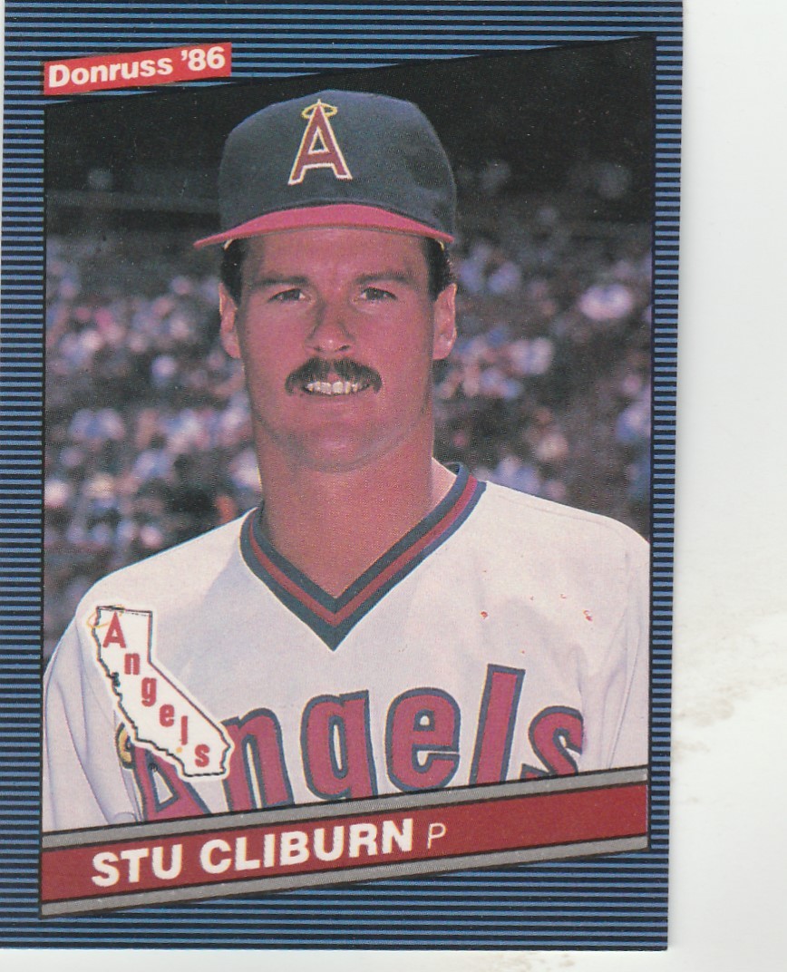 FREE SHIPPING-MINT-1986 Donruss California Angels #301 Stu Cliburn | eBay