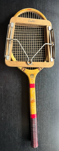 Vintage Dunlop MAXPLY Light Medium Wood Tennis Racket w/ Wood Press | eBay