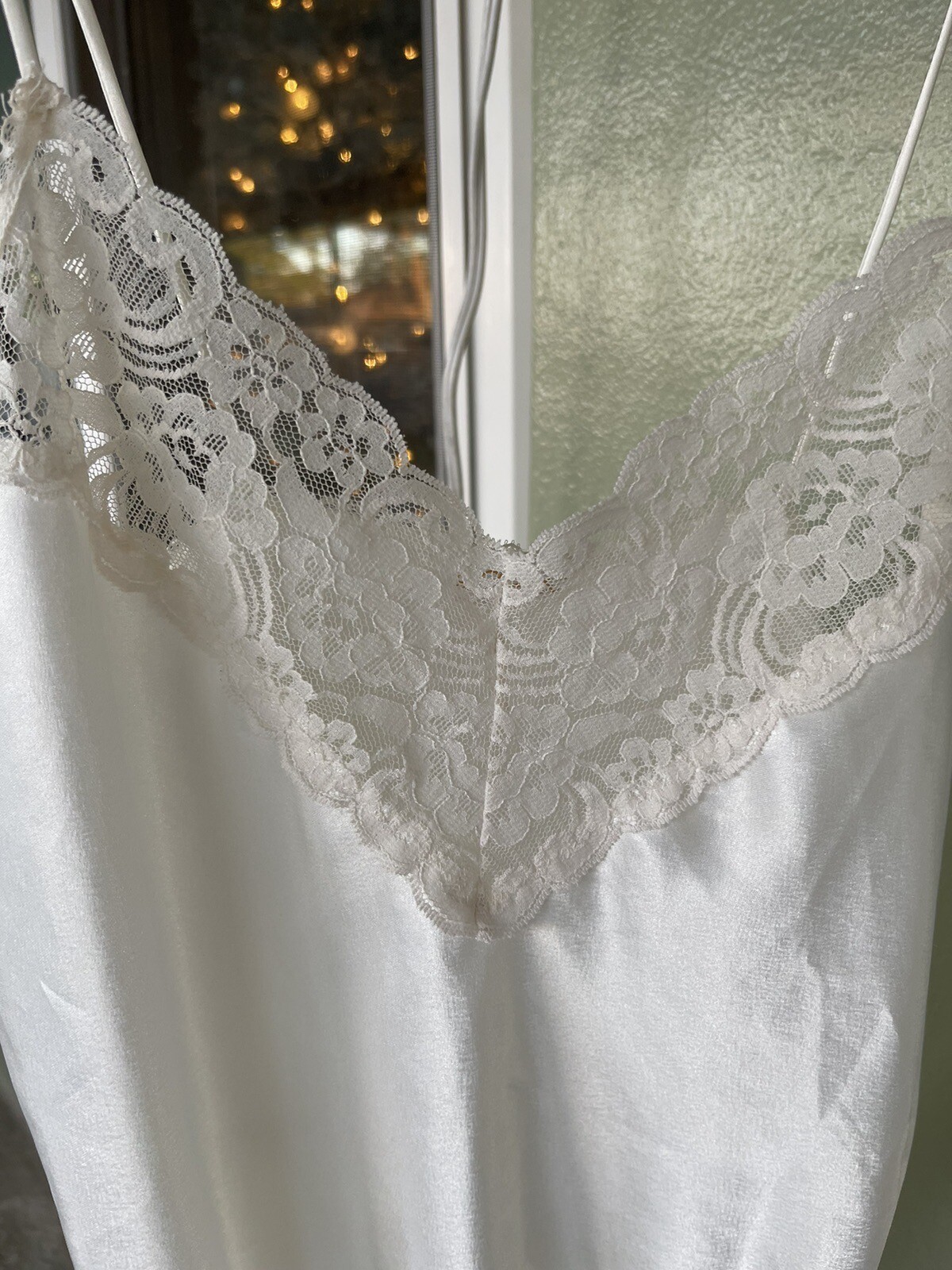 Vintage ESCAPADES White Satin One Piece Teddy Lingeri… - Gem