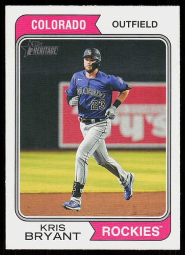 2023 Topps Heritage Kris Bryant #12 BASEBALL Colorado Rockies | eBay