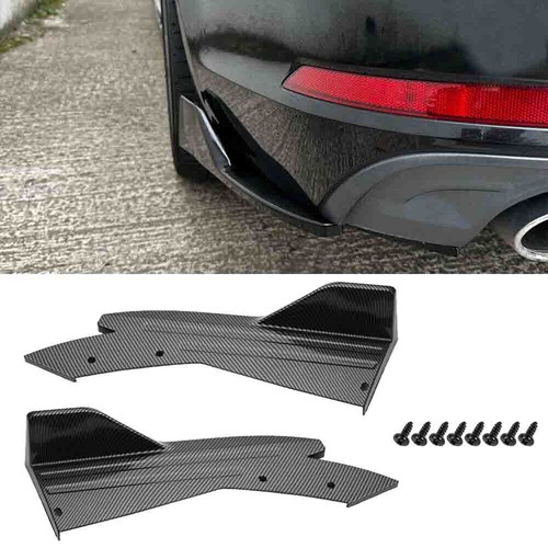 For Hyundai Sonata Carbon Fiber Rear Bumper Lip Spoiler Splitter ...