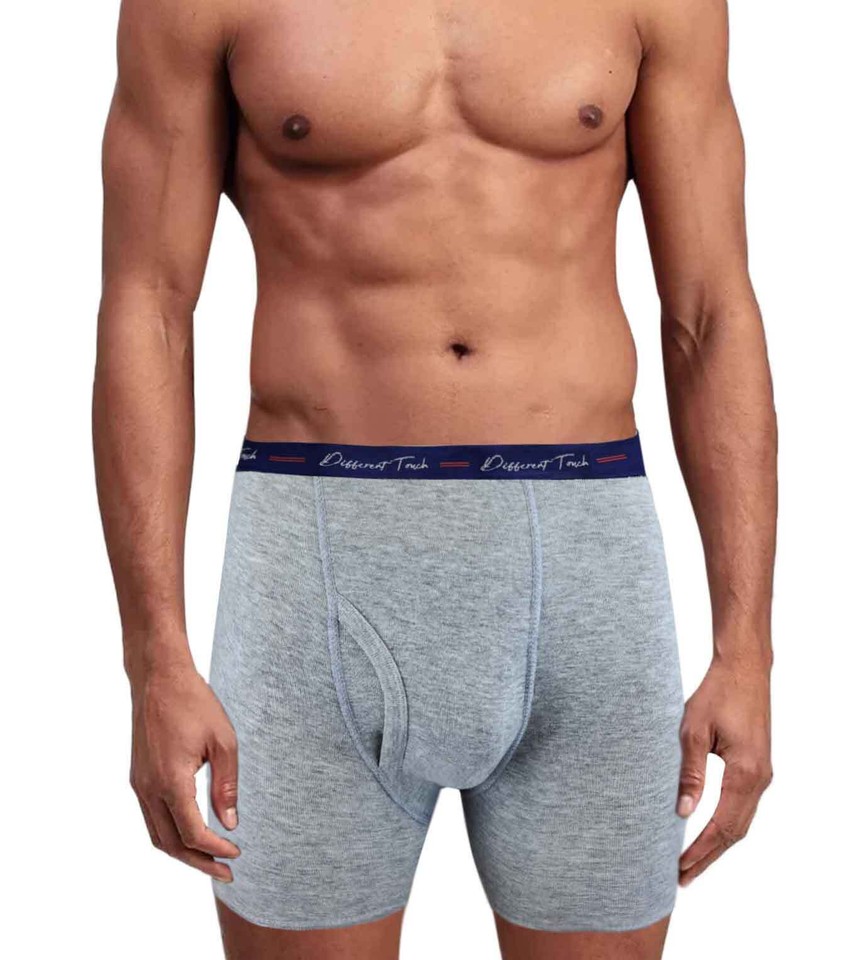 3 pair Different Touch Men's Big and Tall Long Leg Boxer Briefs ...
