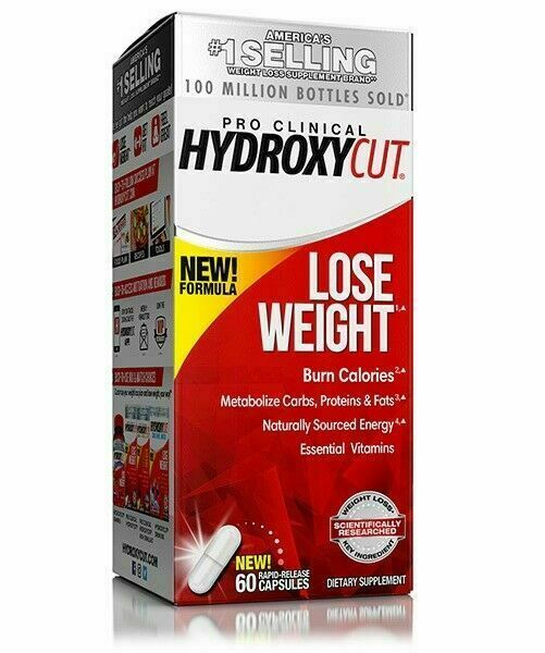 Hydroxycut Pro Clinical Lose Weight Dietary Supplement - 60 Capsules ...
