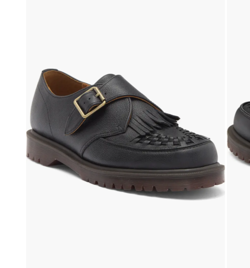 DR. MARTENS Ramsey Kiltie WOVEN Buckle Monk Loafer Creepers MSRP$210 ...