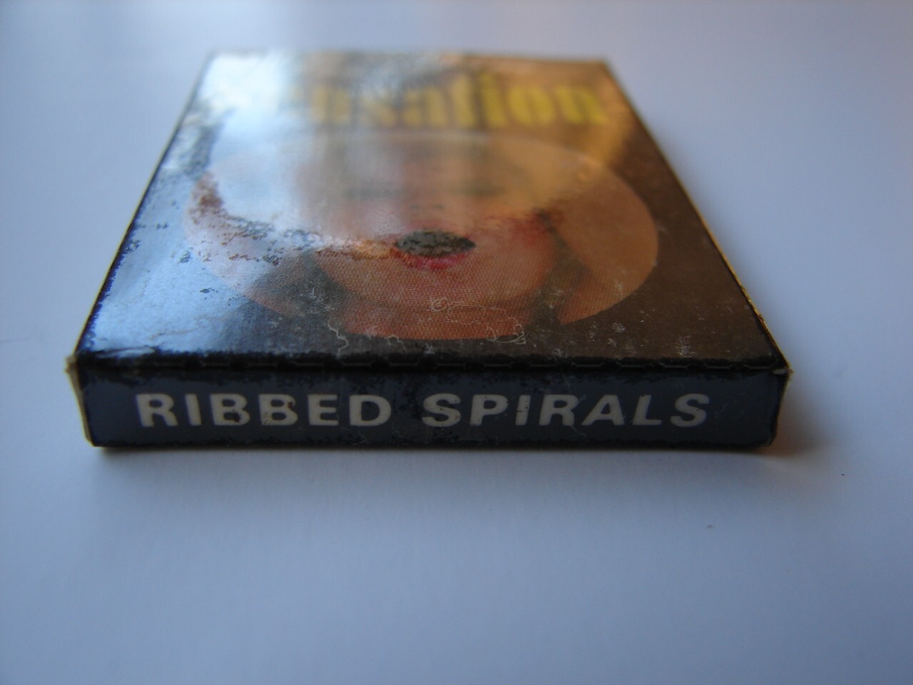 NOS 1970s VINTAGE CONDOM PROPHYLACTIC SENSATION RUBBER STILL SEALED IN ...