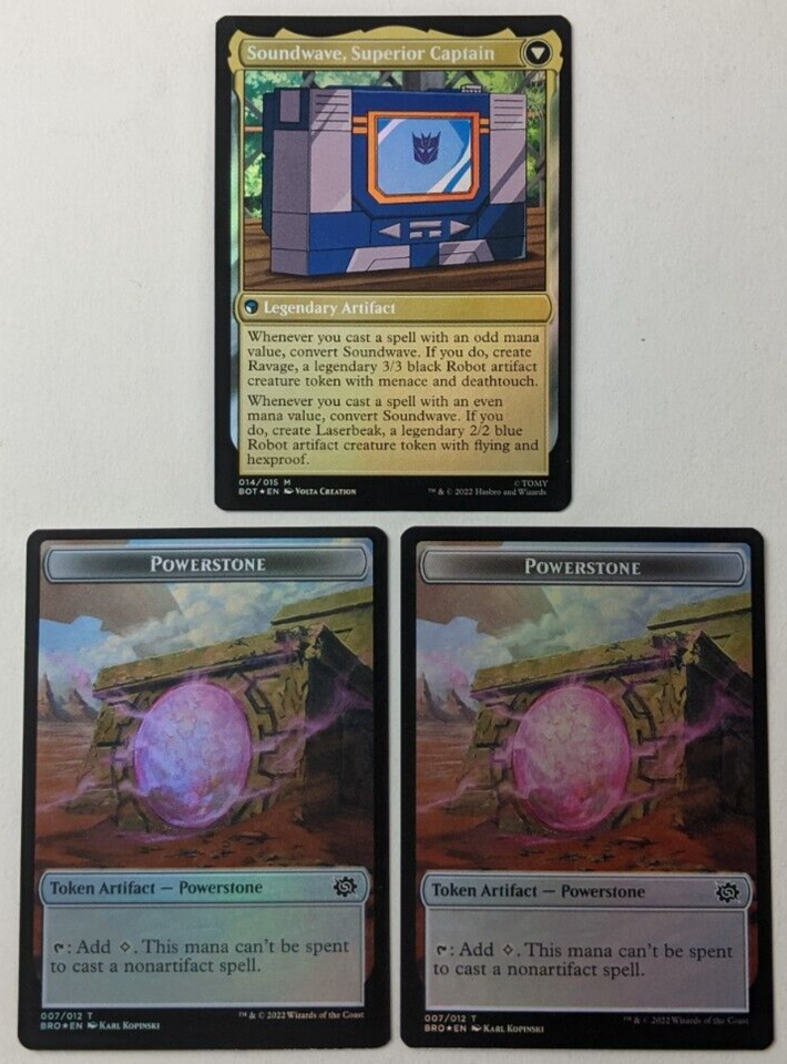 FOIL Soundwave Sonic Spy Laserbeak Ravage SET Magic Gathering MTG ...