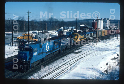 Original Slide D&H Delaware & Hudson -Guilford Conrail Paint U33C 652 ...
