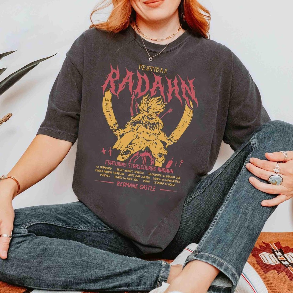Vintage Elden Ring Malenia Blade of Miquella Tee, Elden Ring Radahn ...