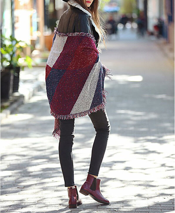 WomenTravel Wrap Winter Muffler Shawl Large Blanket Oversized Scarf ...