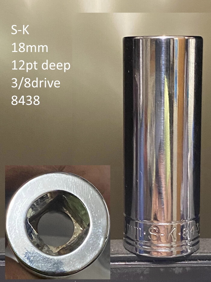 USA MADE 18mm and 19mm Sockets 6pt 12pt 3/8 1/2dr price each many ...