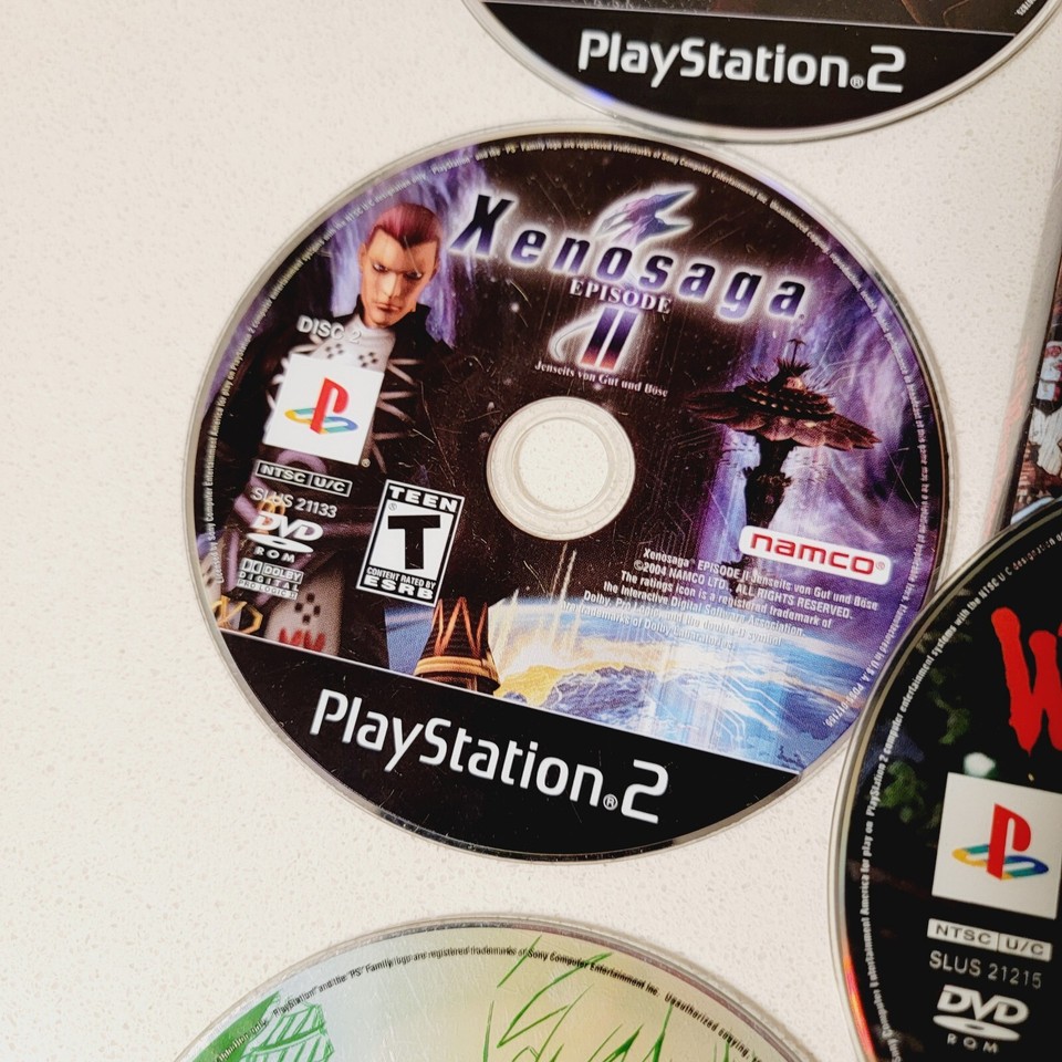 Ps2 REPAIR PARTS DISC LOT: Warriors Sony PlayStation 2 Xenosaga .hack ...