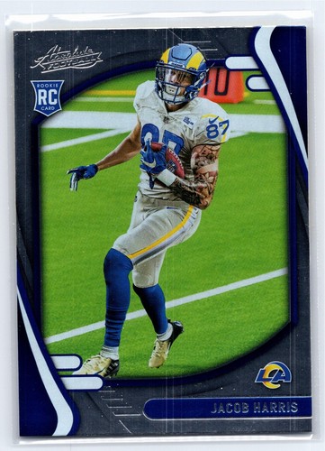 2021 Panini Absolute Football FOIL Jacob Harris Los Angeles Rams Rookie ...