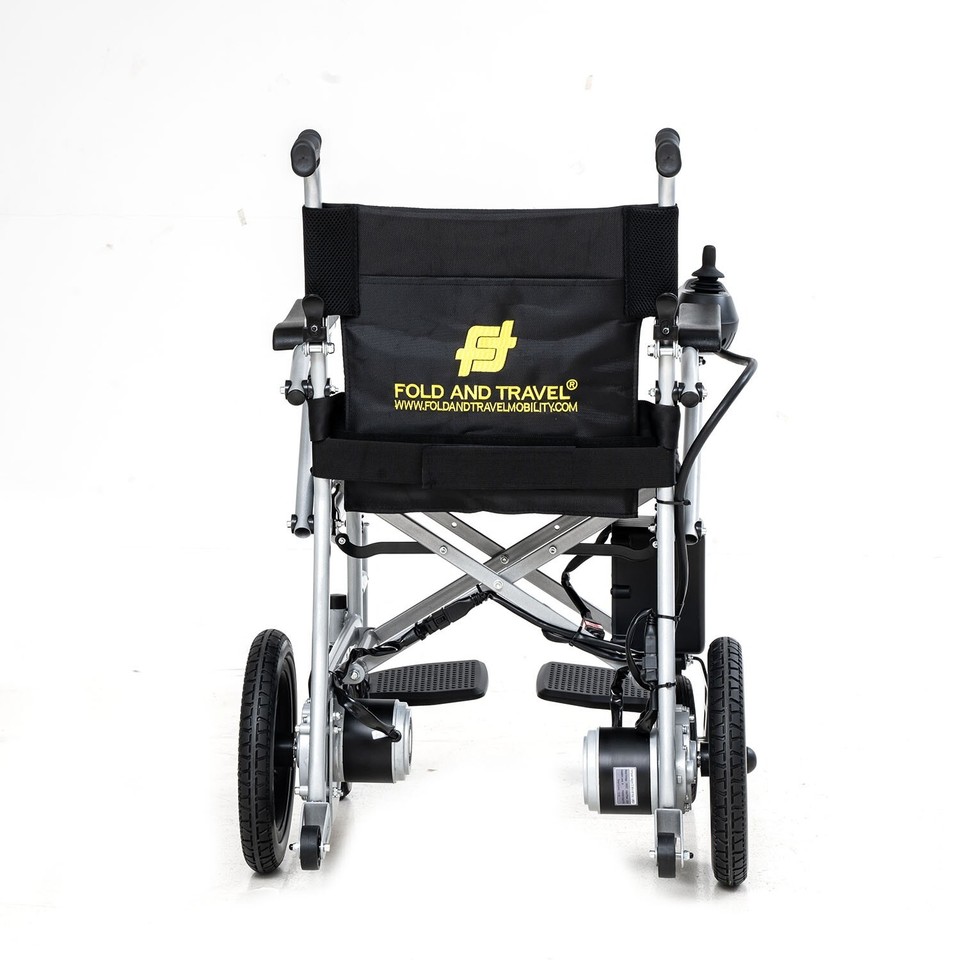 Fold and Travel Mobility Lightweight Foldable Electric Wheelchair for ...
