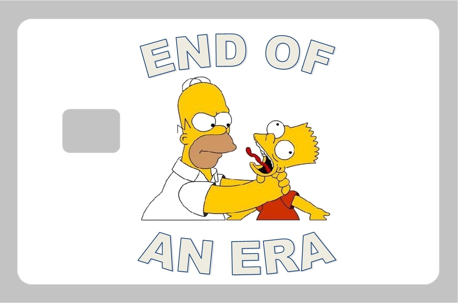 Simpsons End of an Era Card Decal Sticker | eBay