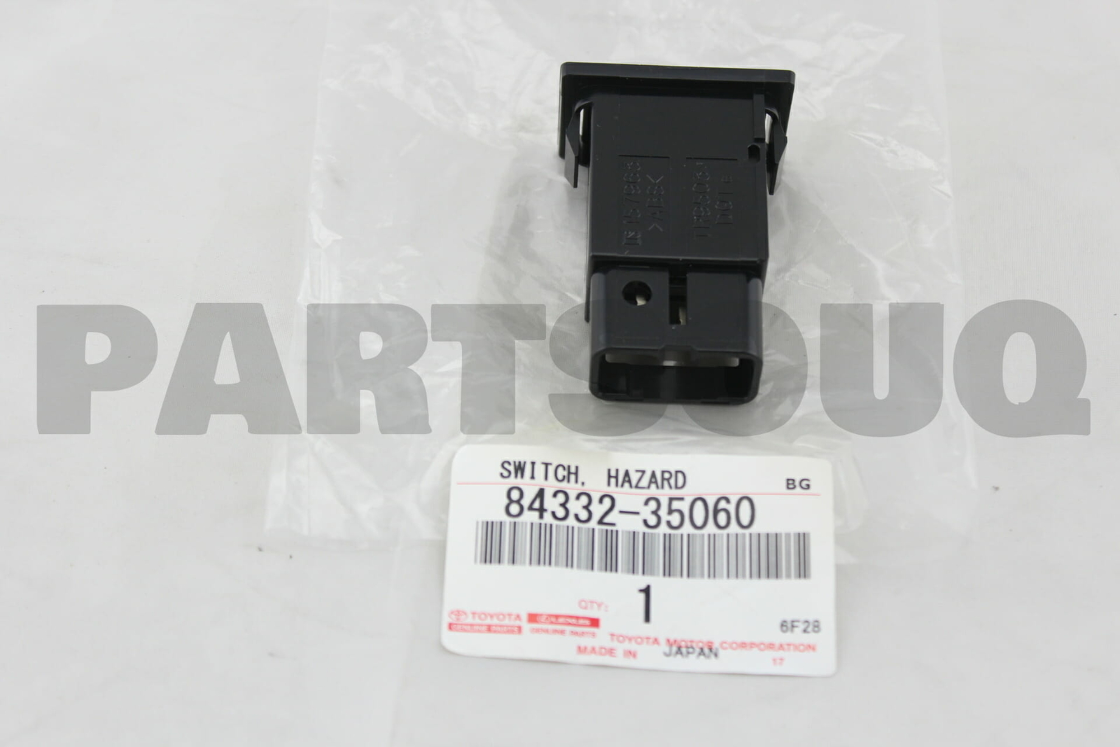 8433235060 Genuine Toyota SWITCH ASSY, HAZARD WARNING SIGNAL 84332 ...