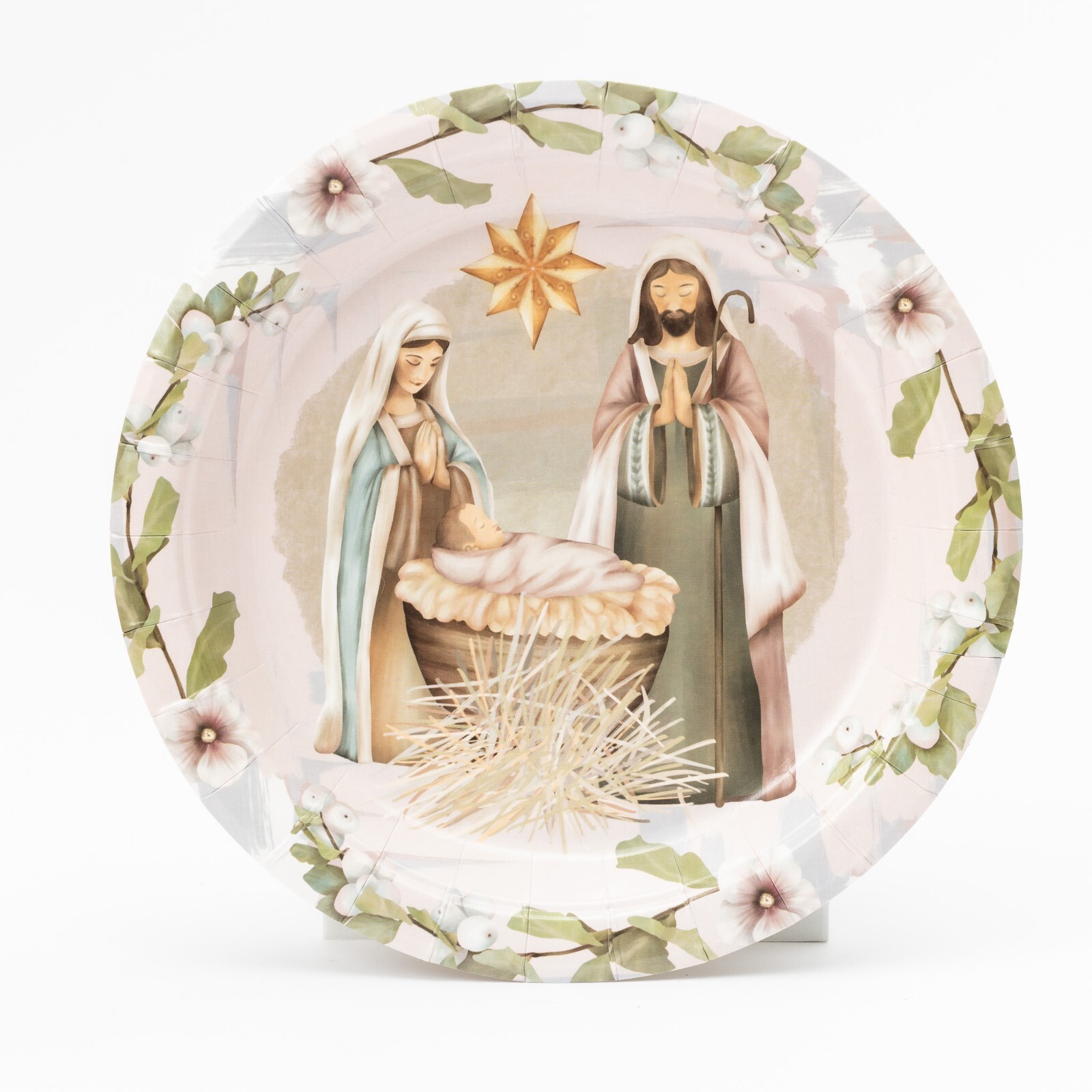 Christmas Religious Nativity Scene Partyware set Plates Cups Napkins ...