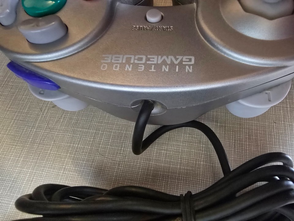 Nintendo Official GameCube Controller Platinum NGC DOL-003 US SELLER | eBay