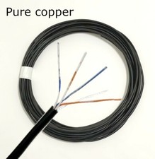 BT Manufactured Solid Copper External 25m 2 Pair Cw1308 Black Telephone ...