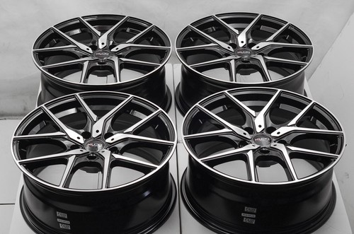 18x8 Wheels Rims 5x120 Black Polish Face BMW 323 325 330 335 Cadillac ...
