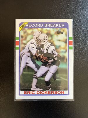 1989 Topps #3 Eric Dickerson Record Breaker Football Card | eBay