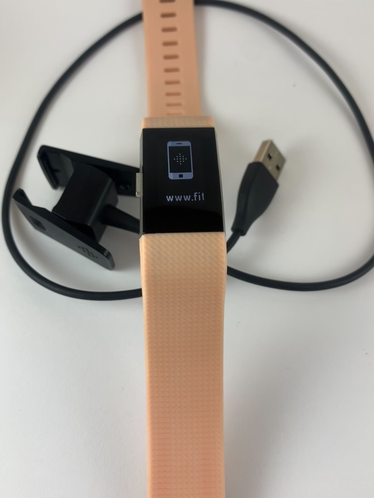 Fitbit Charge 2 Heart Rate/Silver/Large/FB407/With Charger/Used | eBay