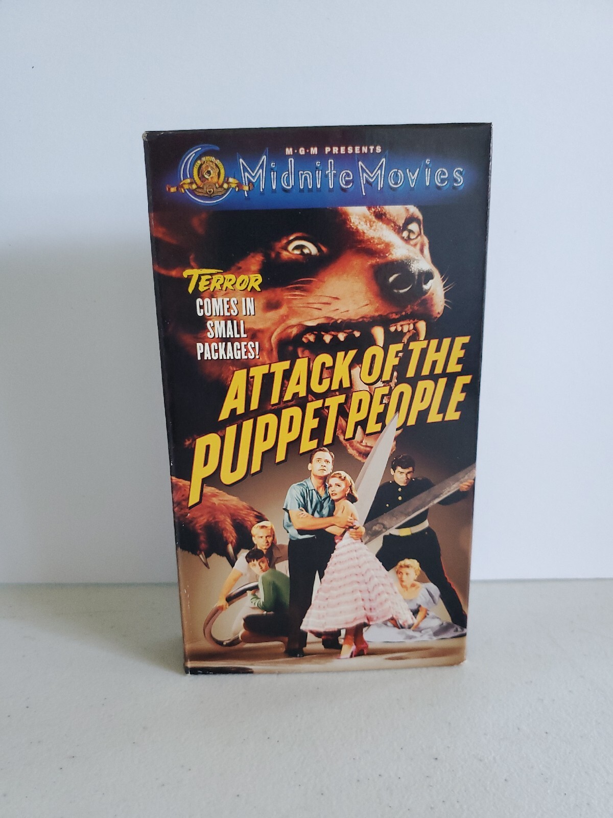 Attack Of The Puppet People VHS VCR Video Tape Used John Agar Sci-Fi ...