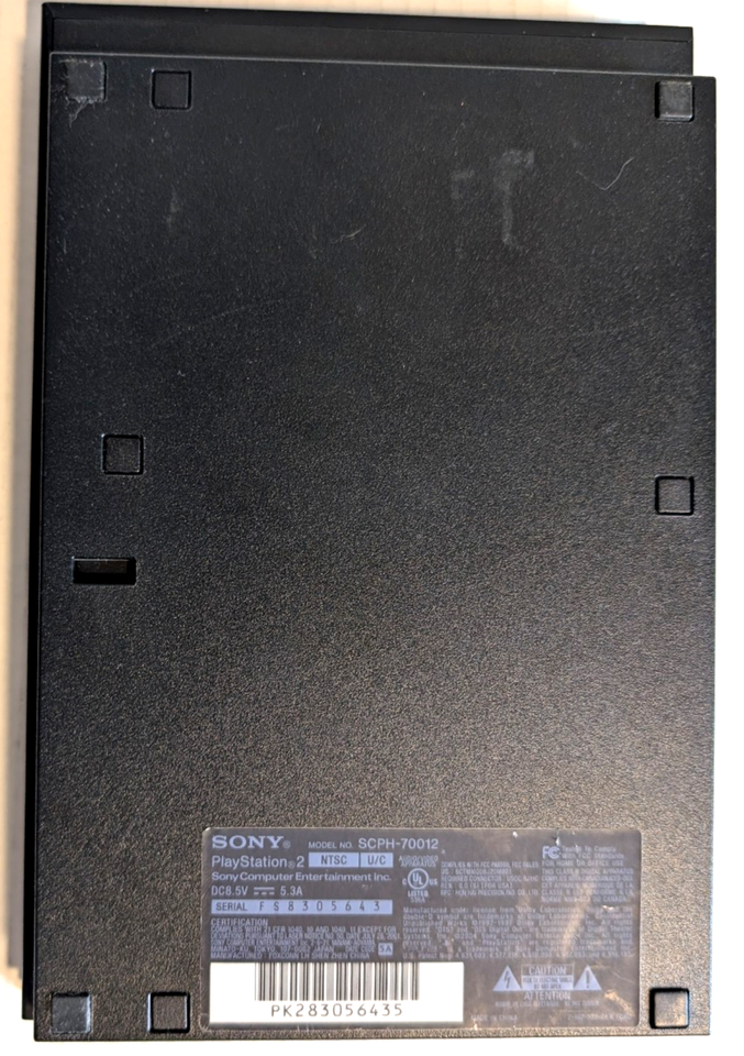 PS2 Sony PlayStation 2 Slim SCPH-70012 Console System Bundle w/ 8 Games ...