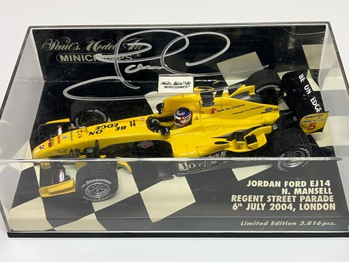 Nigel Mansell SIGNED Jordan EJ14, Regent Street Parade 2004, 1/43 ...