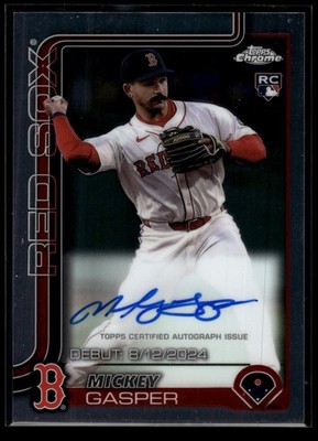 #CRDA-MG Mickey Gasper 2025 Topps Chrome Update Rookie Debut Autographs ...