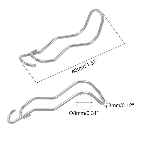 Plant Cages Connector, 20pcs Fit 8mm to 3mm Round Tube OD Wire Spring ...