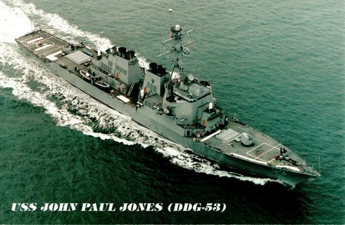 Postcard USS John Paul DDG-53 Guided Missile Destroyer | eBay