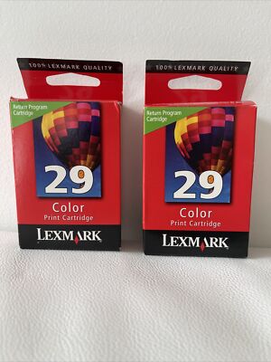 Lexmark 29 Color Print Cartridge 18C1429 Brand new Set Of 2 (2008) | eBay