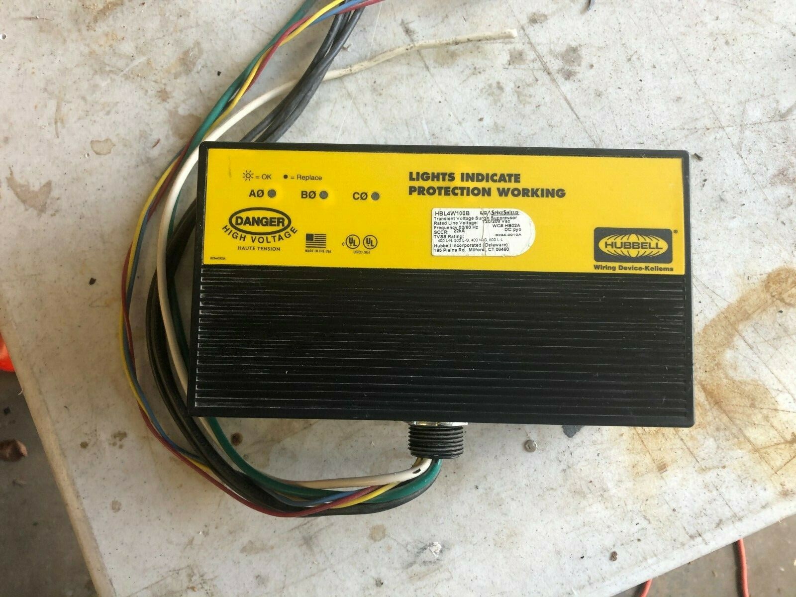 Hubbell surge protector HBL4W100B | eBay