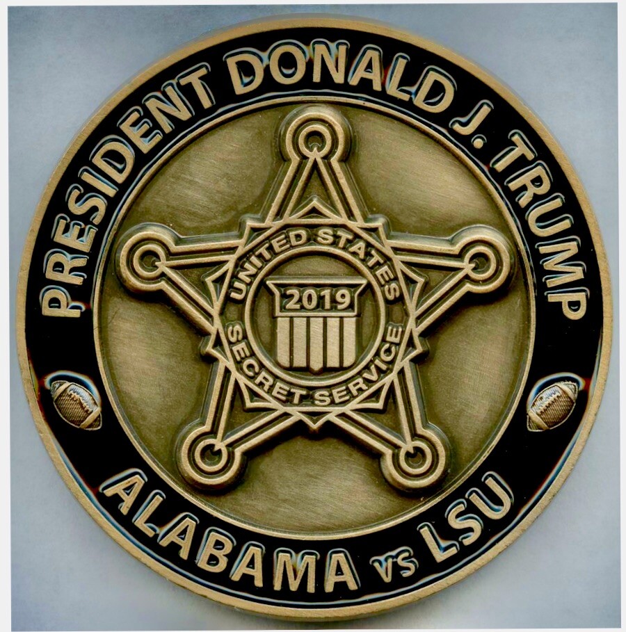 LSU Tigers Alabama Football Secret Service Police President Trump ...