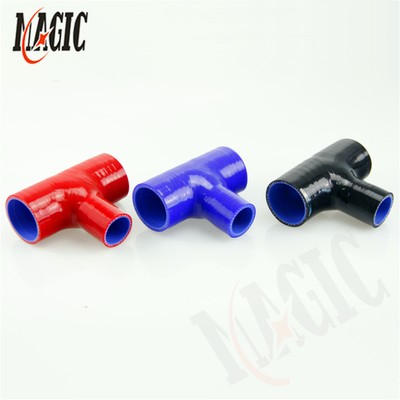 BLACK 2" To 2" T Piece Silicone Hose 51mm T Shape Tube Pipe for 35mm ID ...