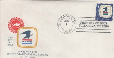 First Day Issue Inagurating United States Postal Service July 1, 1971 ...