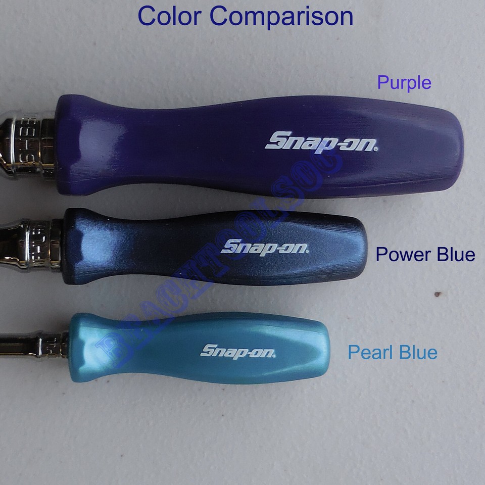 Snap On 3/8" Ratchet Pearl Blue Long Hard Handle Dual 80 FHLD80 USA ...