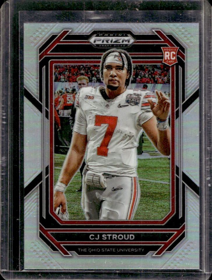 2023 Prizm Draft Picks CJ Stroud Silver Prizm Variation Rookie Card RC ...