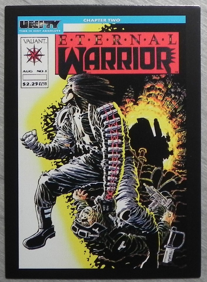 2 CARD LOT _ 1992 Unity Time Is Not Absolute Card #8. Eternal Warrior ...